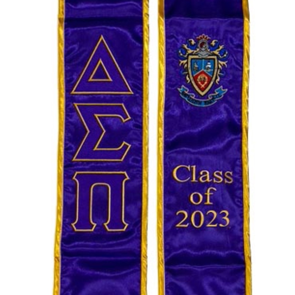 Delta Sigma Pi 2023 Graduation Sash Stole - Gem